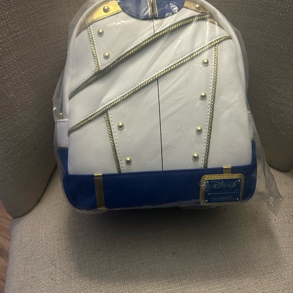 Loungefly | Bags | Loungefly White And Blue Backpack With Gold Accents ...